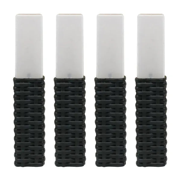 Solar Rattan Finished Stake Lights (Pack of 4) – Easy Gardens Supply Ltd