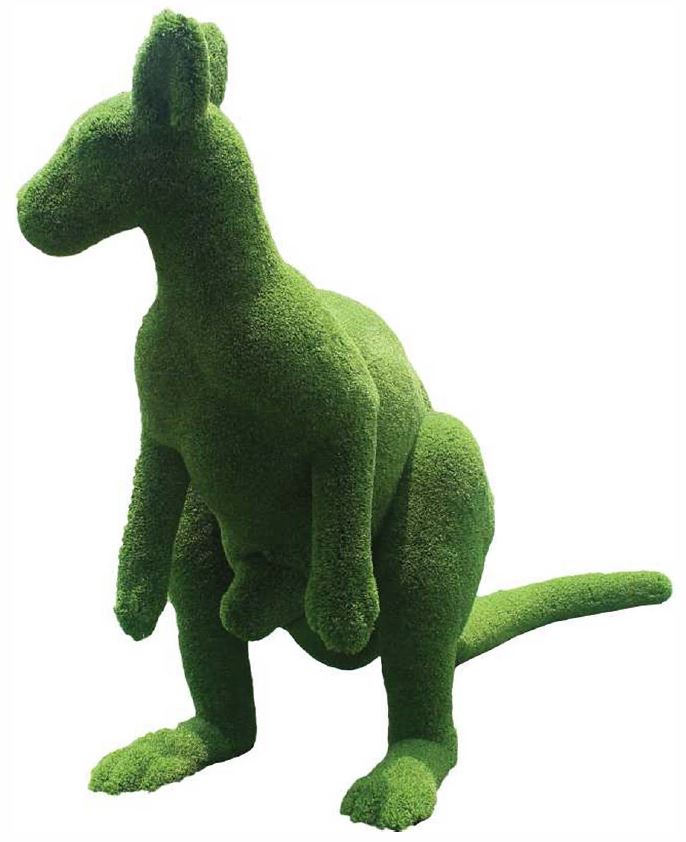Premium Faux Topiary - Large Kangaroo With Baby Joey – Easy Gardens ...