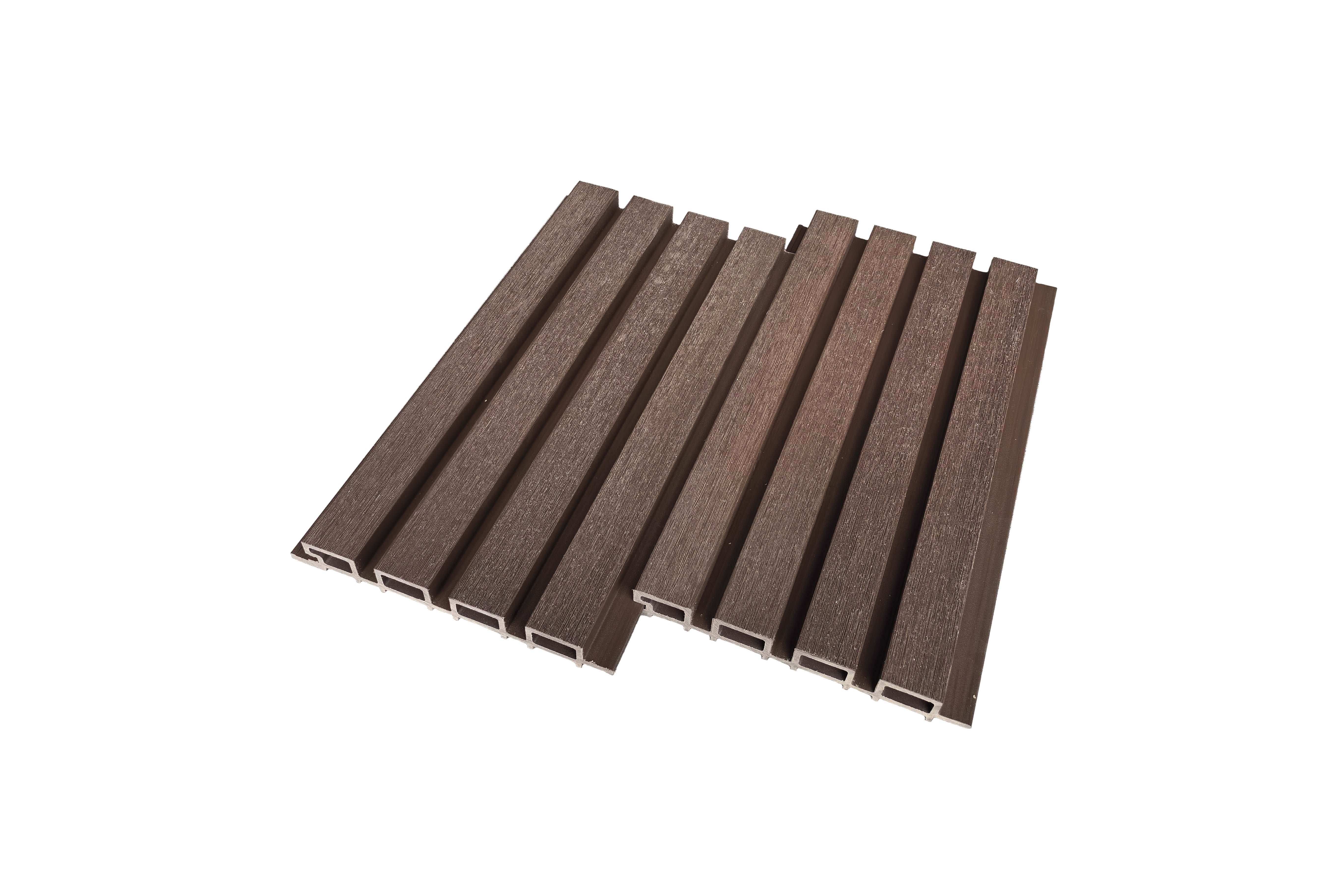 Slated Composite Woodgrain Cladding Dark Brown Easy Gardens Supply Ltd